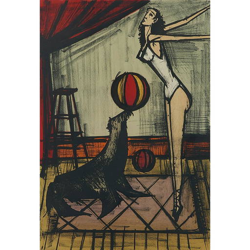 Bernard Buffet, Circus Performer With Seal…