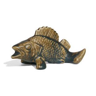 Rookwood Fish Paperweight, #6070, 1928