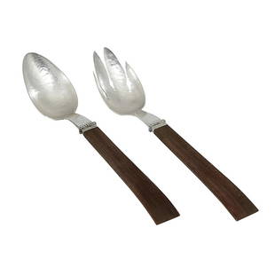 William Spratling Taxco Sterling 2 Pc. Salad Set 8