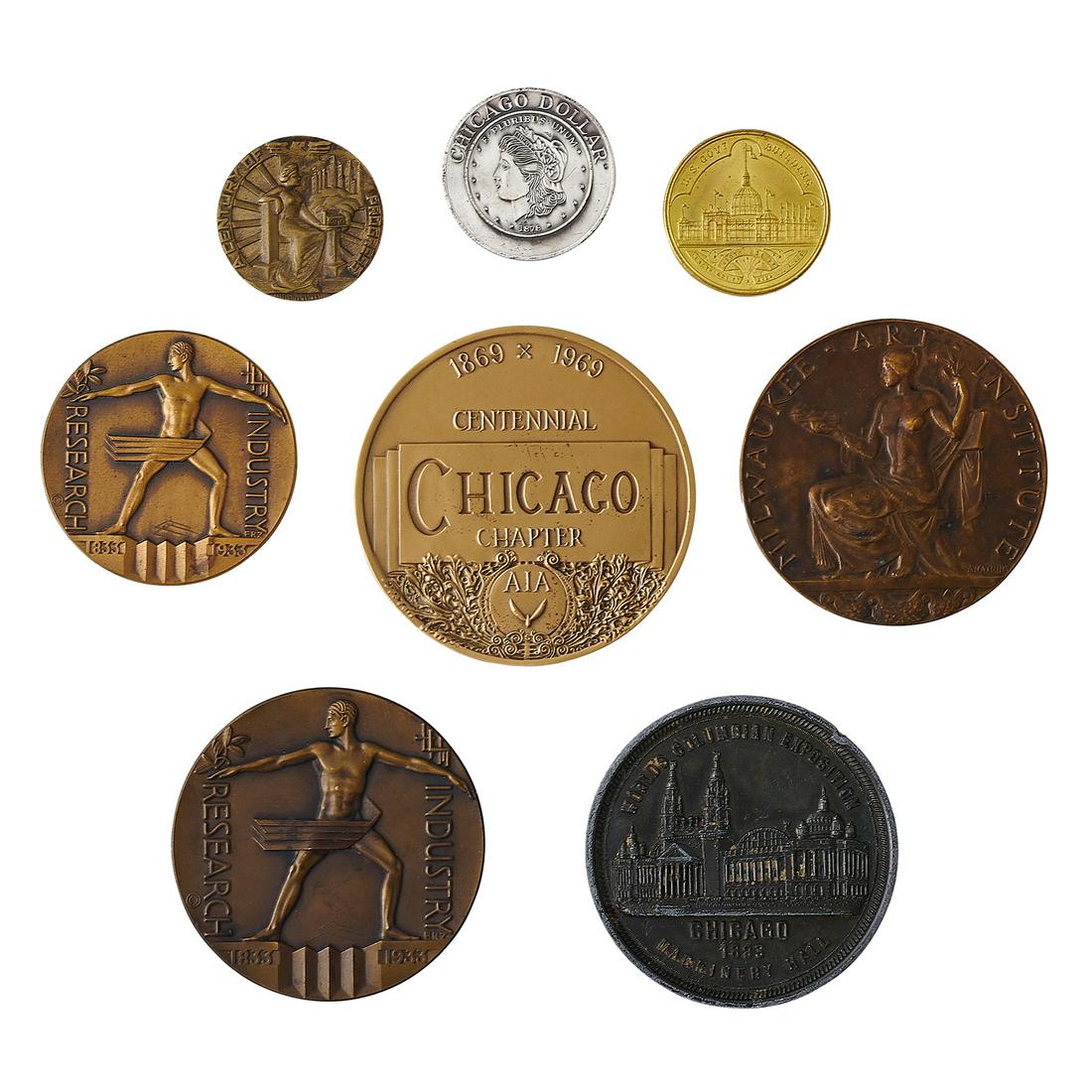 Various Makers Chicago Medals & Medallions, Eight