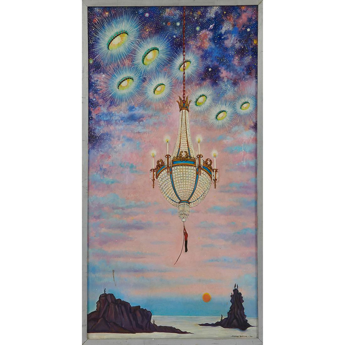 Macena Barton, Surreal Ocean Landscape with UFOs - Feb 25, 2021 ...
