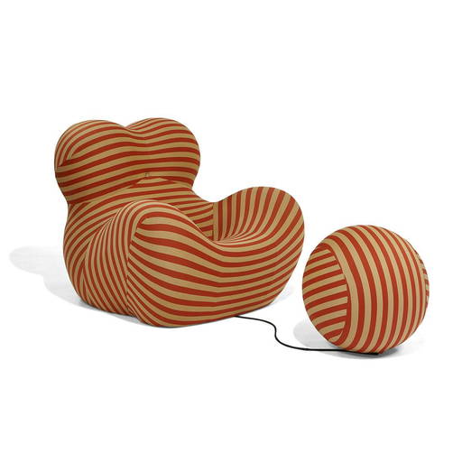 Gaetano Pesce Up5 Lounge Chair & Up6 Ottoman