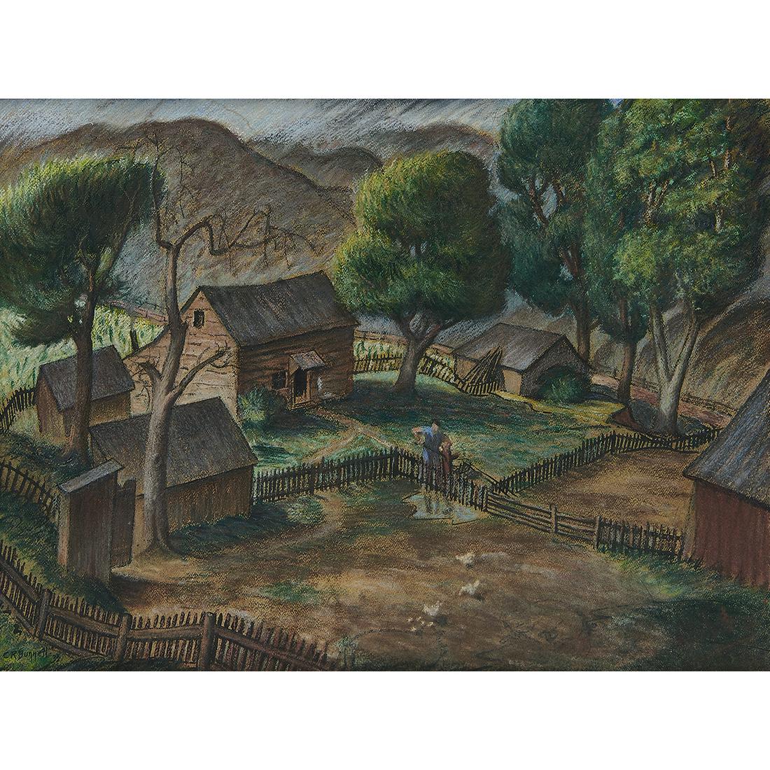 Charles Ragland Bunnell, Early Farmyard Scene
