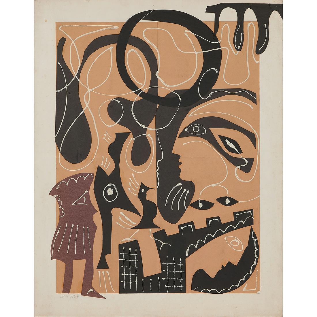 George Colin, Figurative Collage, 1978