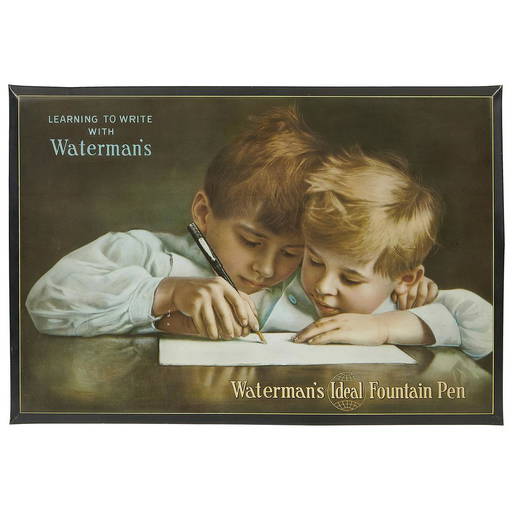 Waterman's Ideal Fountain Pen Advertising Sign