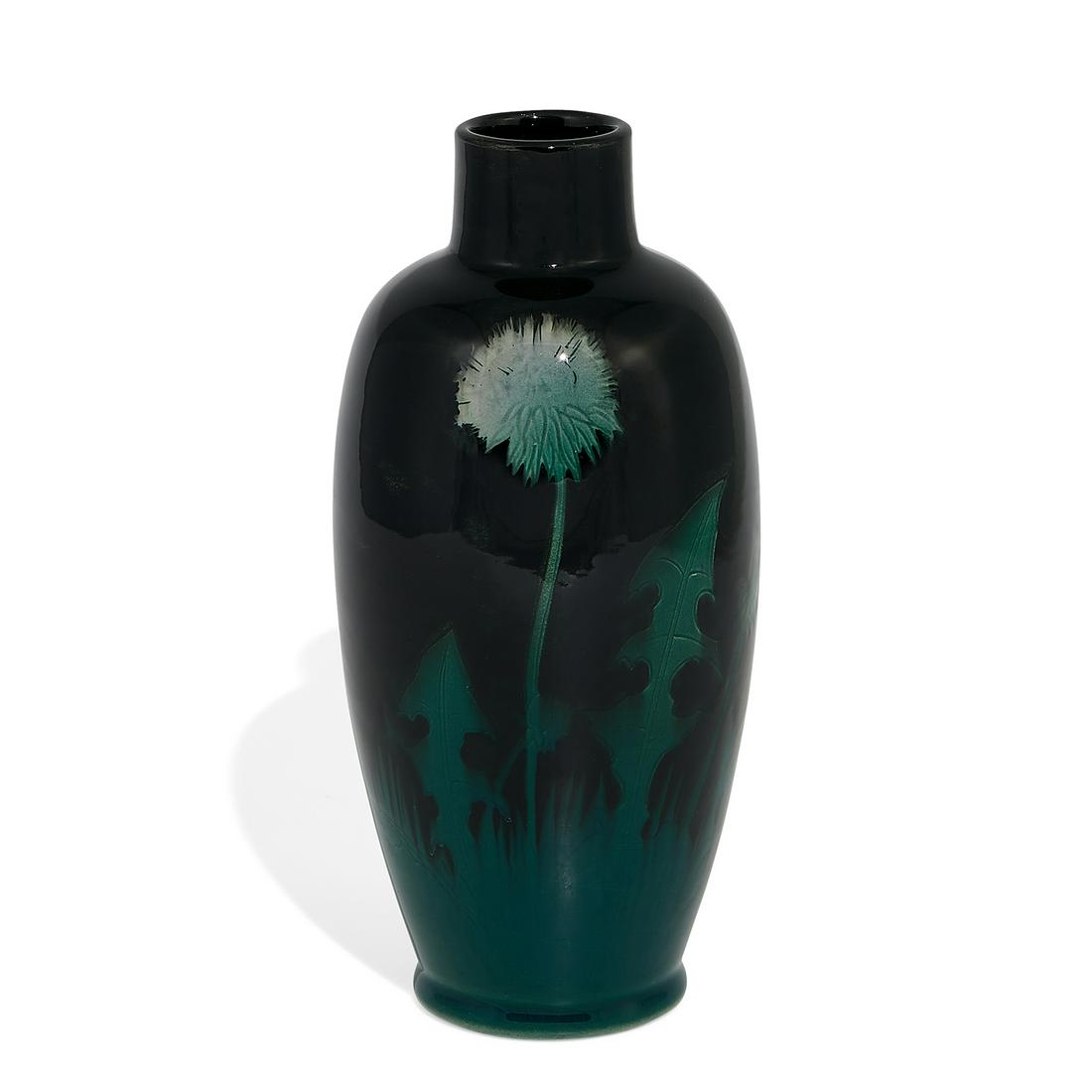 Mary Nourse Rookwood Pottery Rare Black Iris Vase