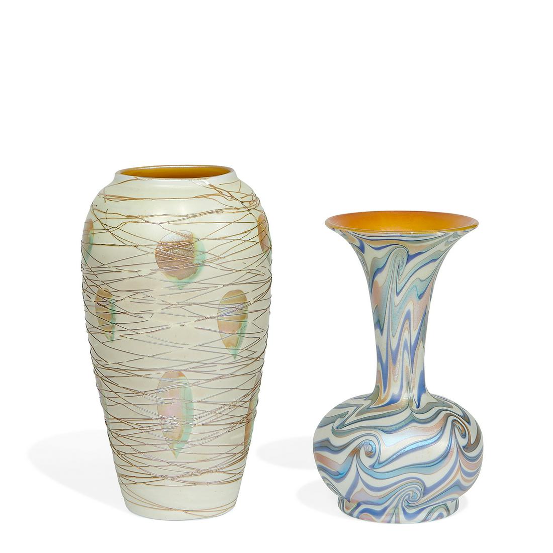 Durand Art Glass Vases, Two