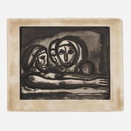Georges Rouault Watercolor “Devant la Cantarice” (#0039) on Nov 12 ...