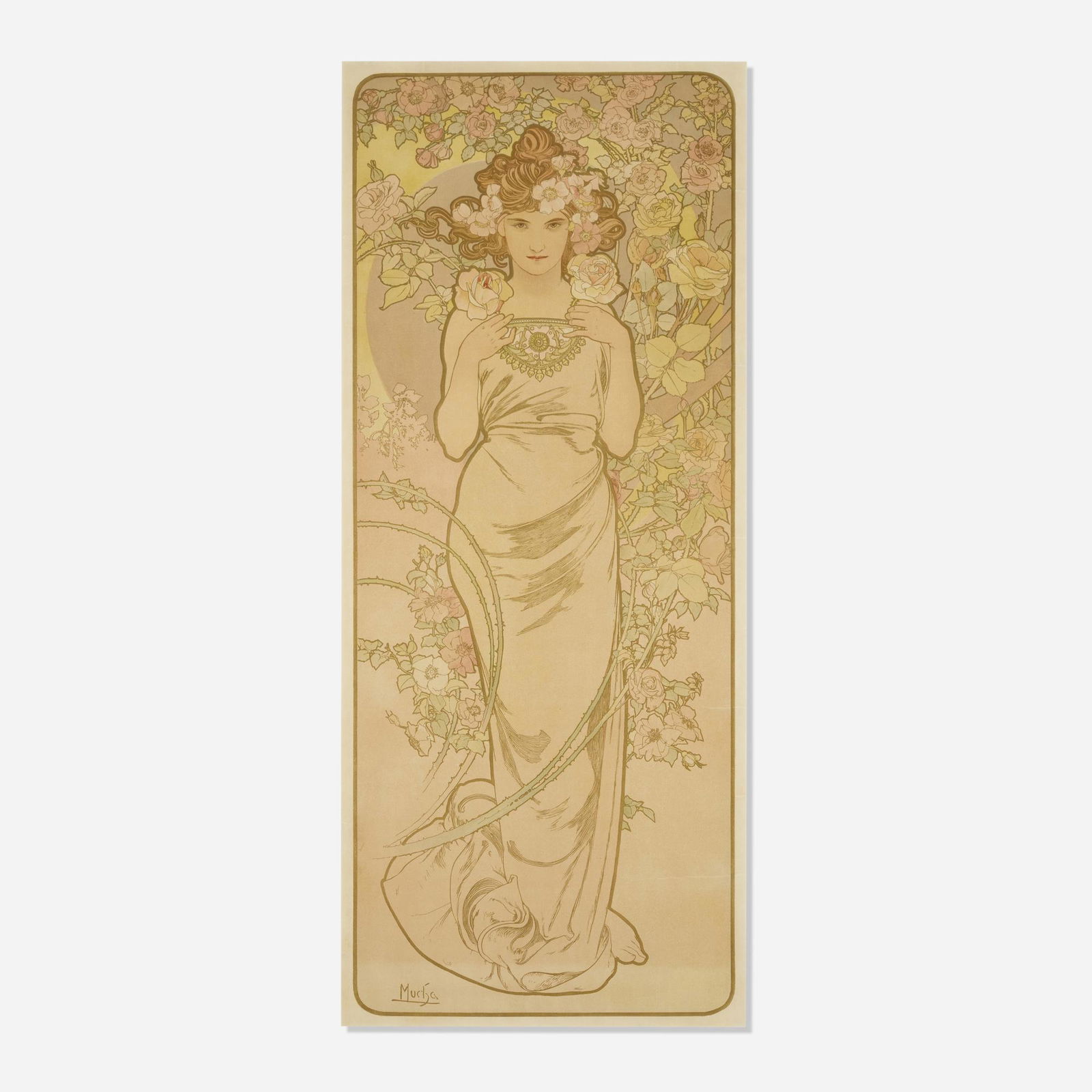 Alphonse Mucha, Rose (from The Flowers series) - Nov 16, 2022 | Toomey ...