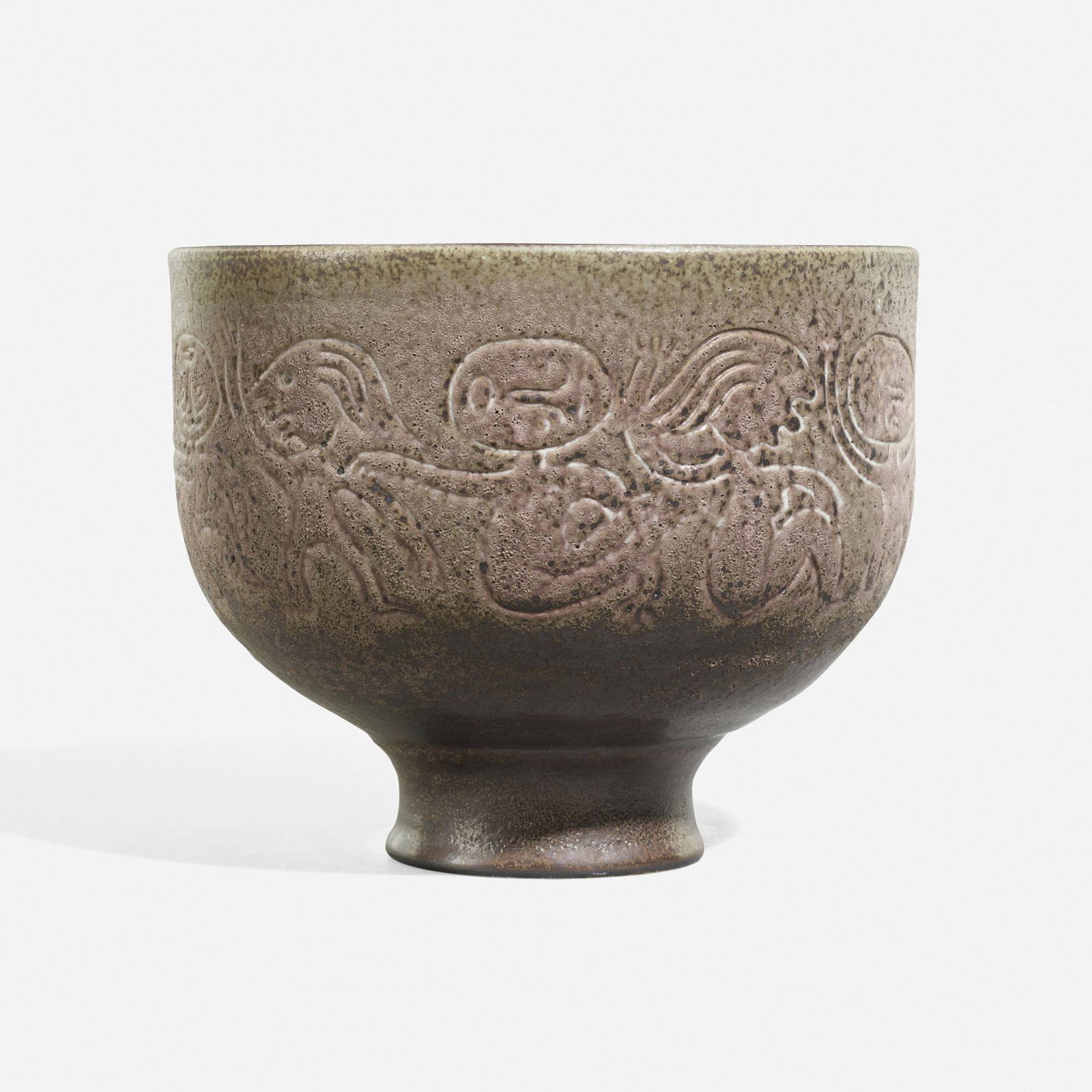 Edwin And Mary Scheier, Vase With Figures Auction