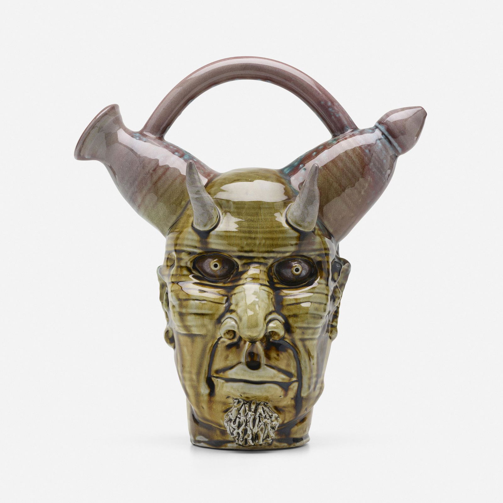 Peter Lenzo, Almost Smiling (face Jug) Auction