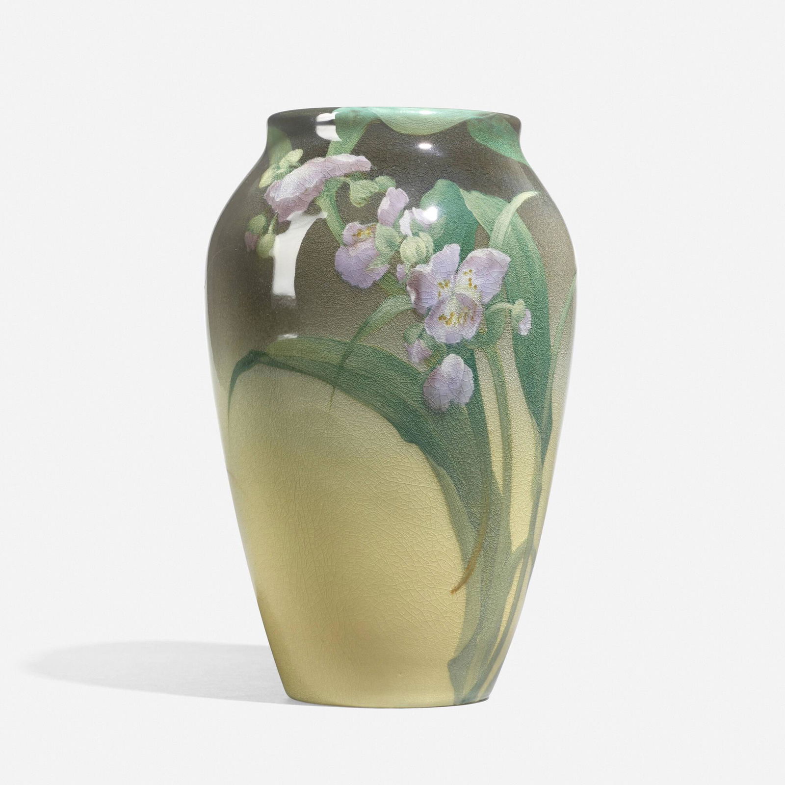 Fred Rothenbusch For Rookwood, Iris Glaze Vase Auction