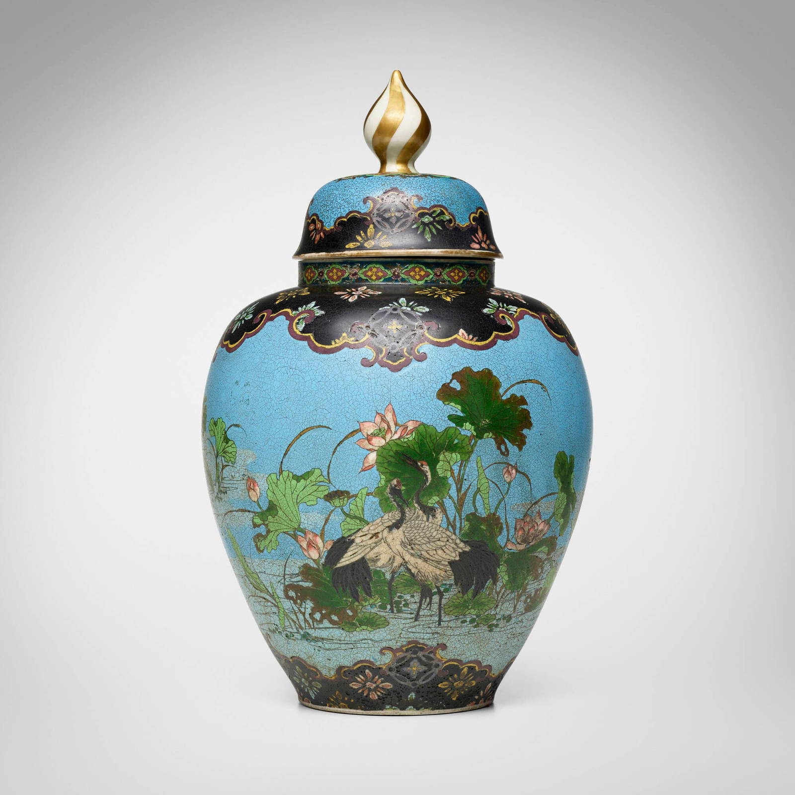 Japanese, Totai Shippo Covered Jar Auction