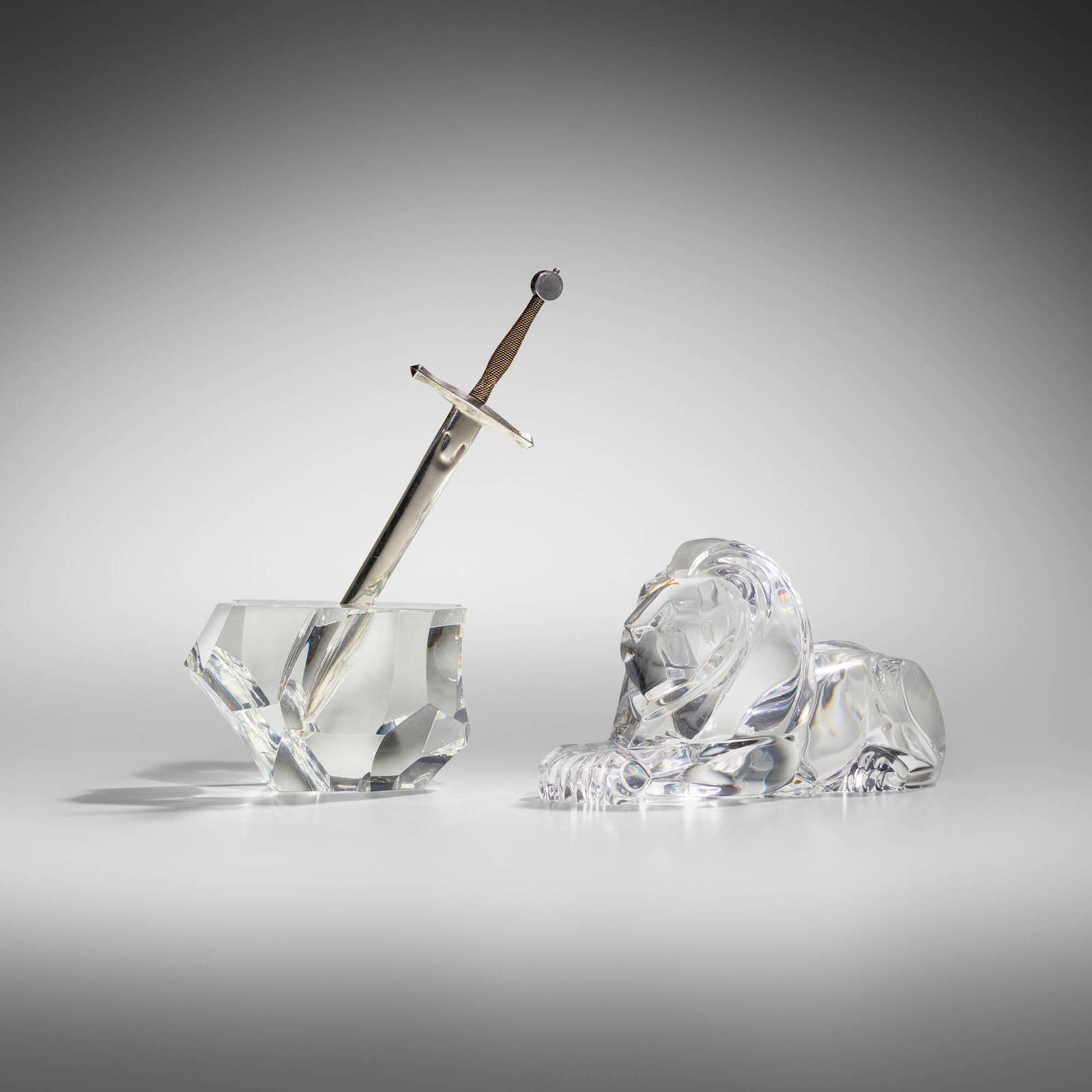 Steuben, Paperweights, Set Of Two Auction