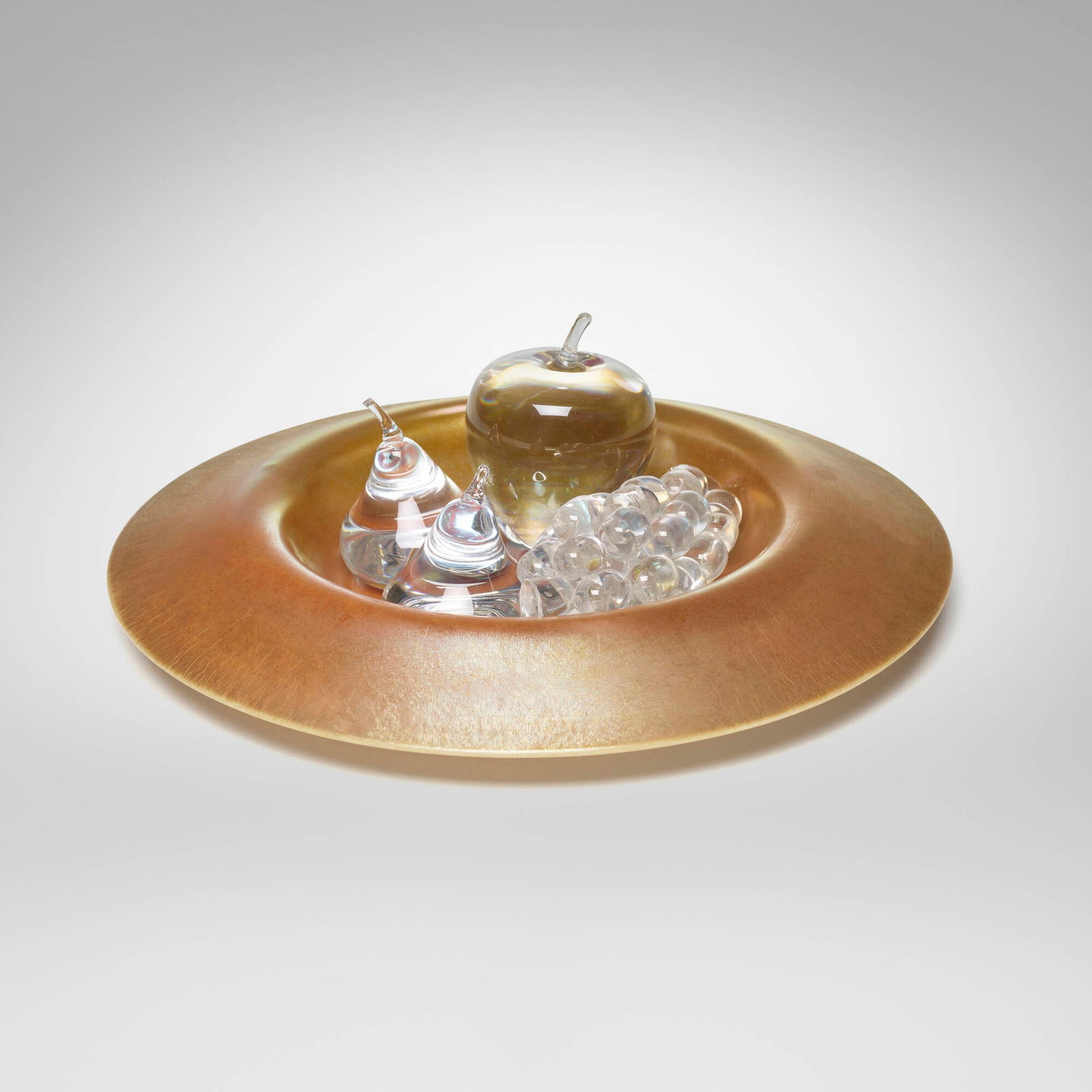 Steuben, Fruit Paperweights And Centerpiece Bowl Auction