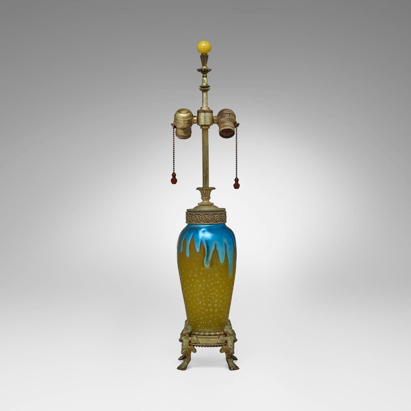 Steuben, Lamp Base Auction