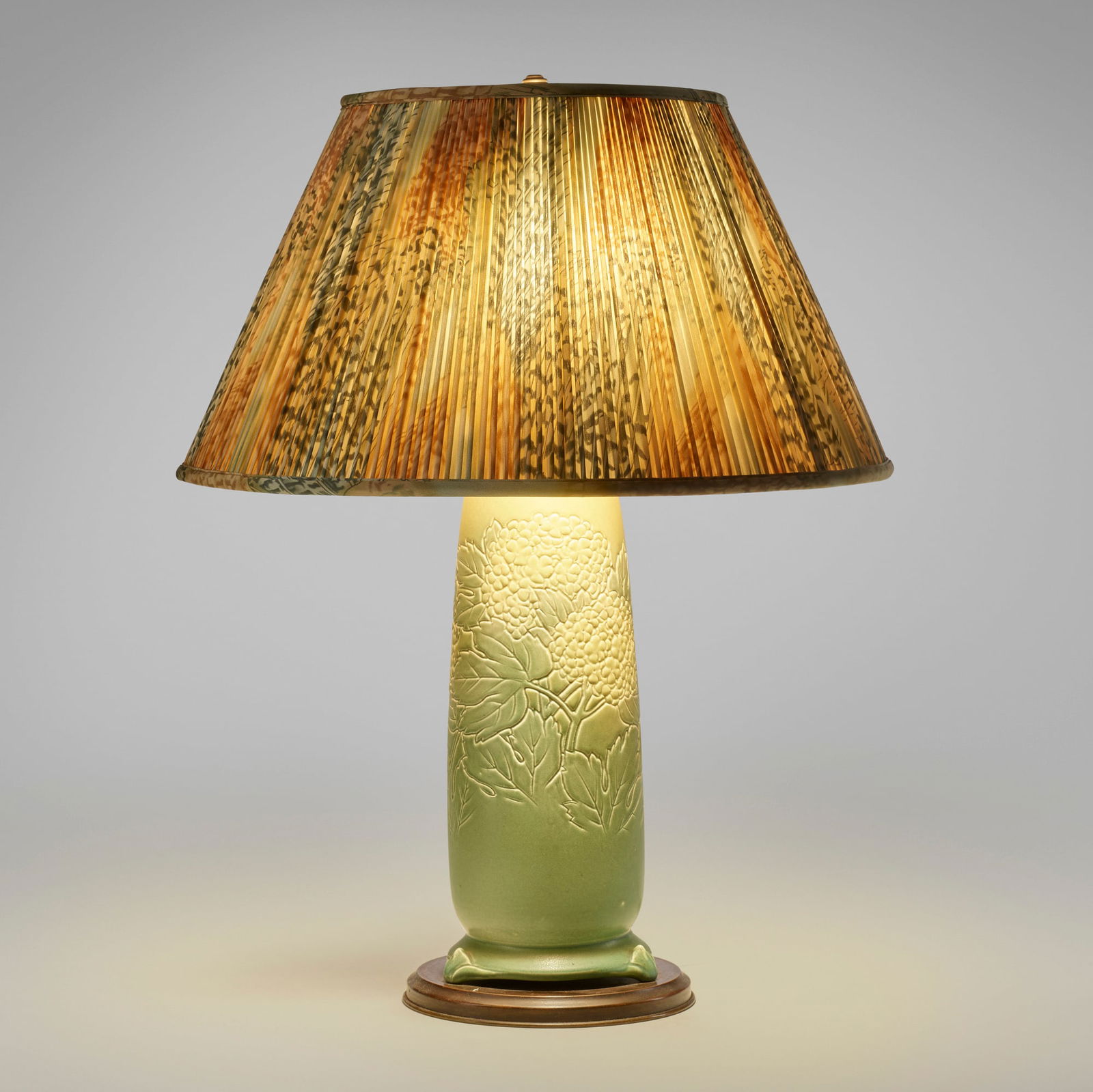 Rookwood Pottery, Incised Mat Lamp Auction