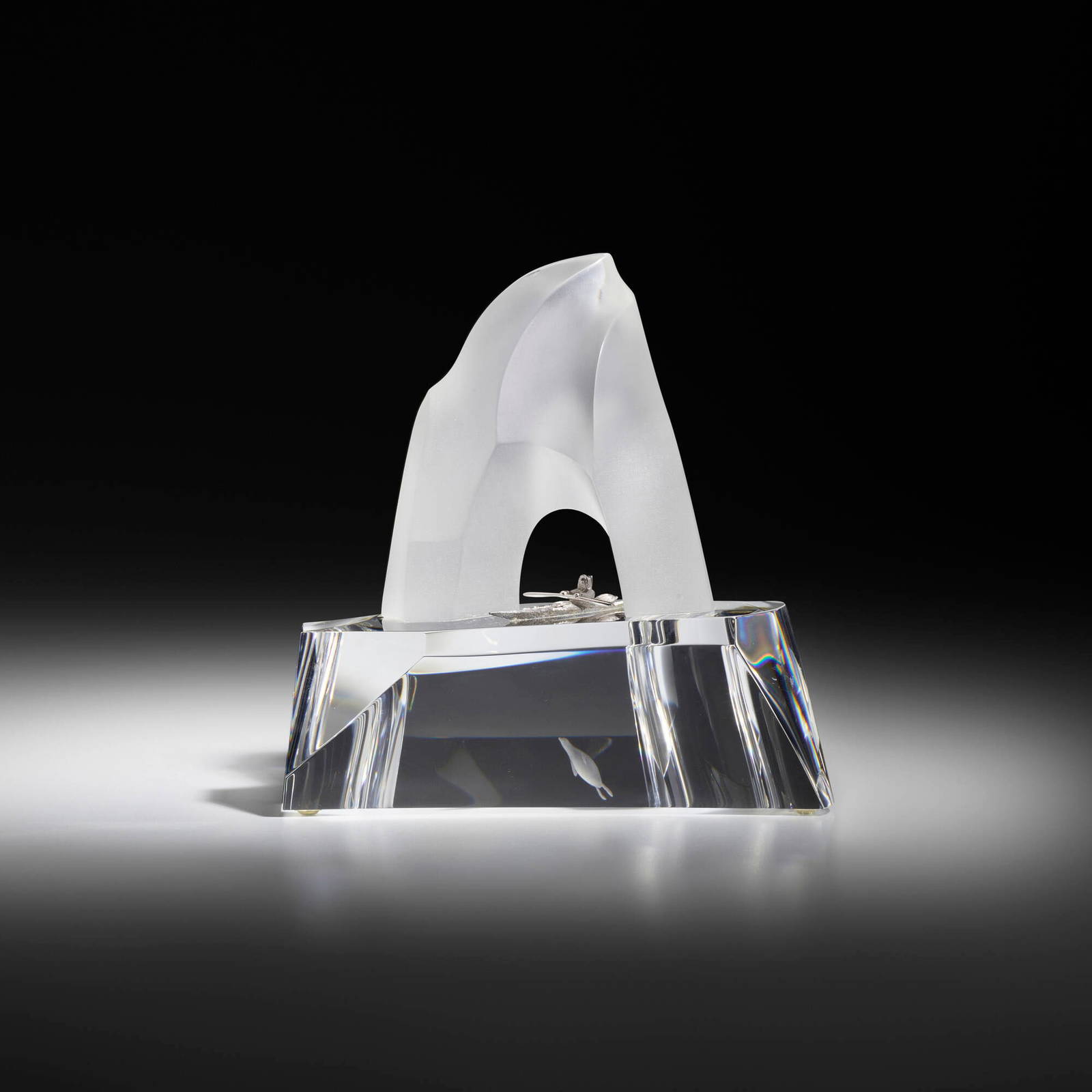 James Houston For Steuben, Ice Hunter Auction