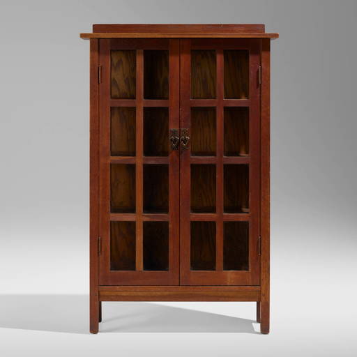 Gustav Stickley, China Cabinet, Model 820 Variant