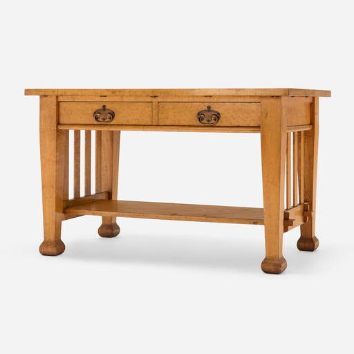 Roycroft, Rare Library Table, Model 18 From The Roycroft Inn, East Aurora