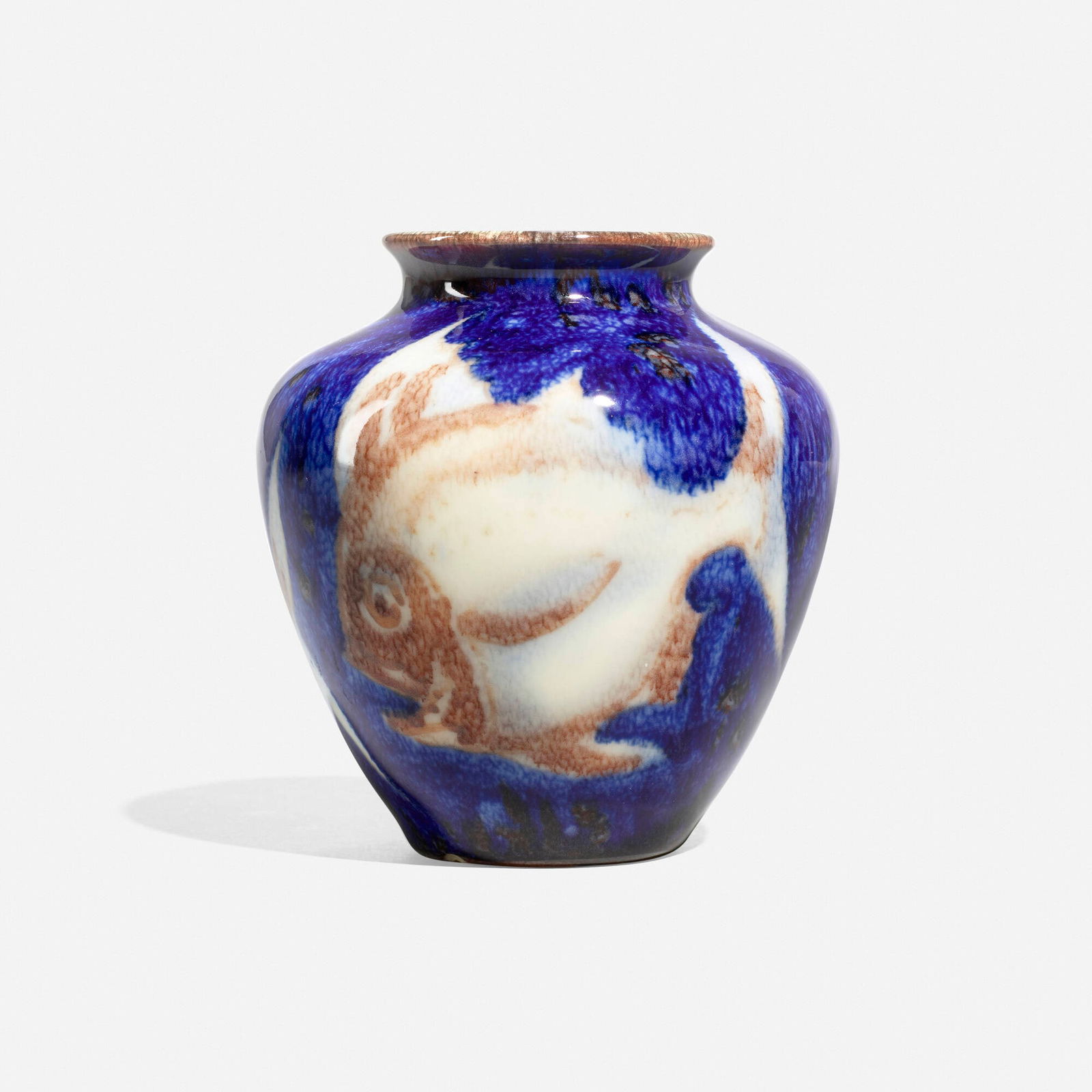 Jens Jensen For Rookwood Pottery, Decorated Porcelain Vase With ...