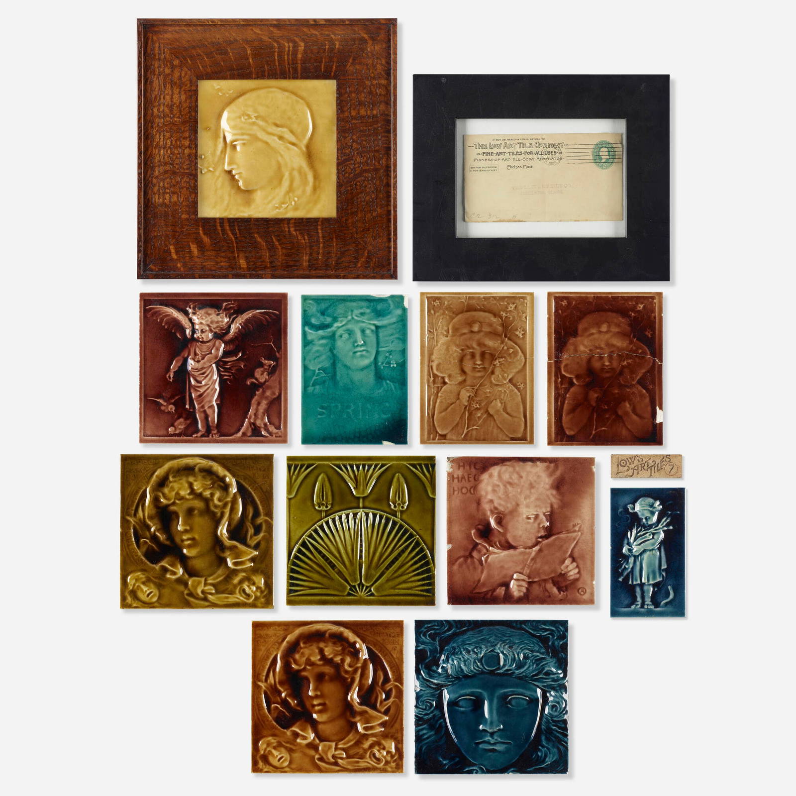 J. & J.g. Low Art Tile Works, Collection Of Tiles And Ephemera Auction