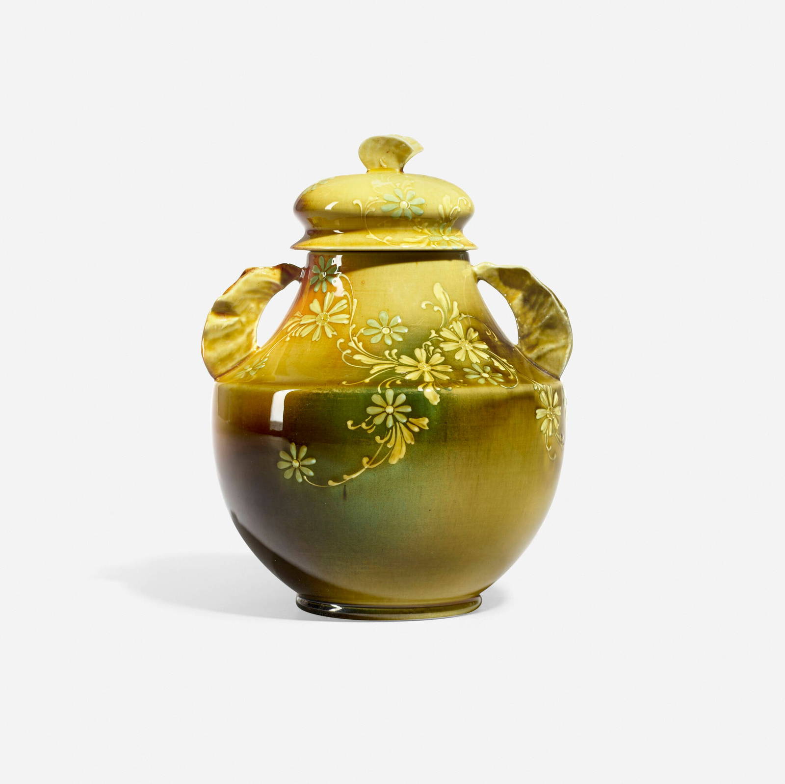 Kataro Shirayamadani For Rookwood Pottery, Standard Glaze Covered Jar ...