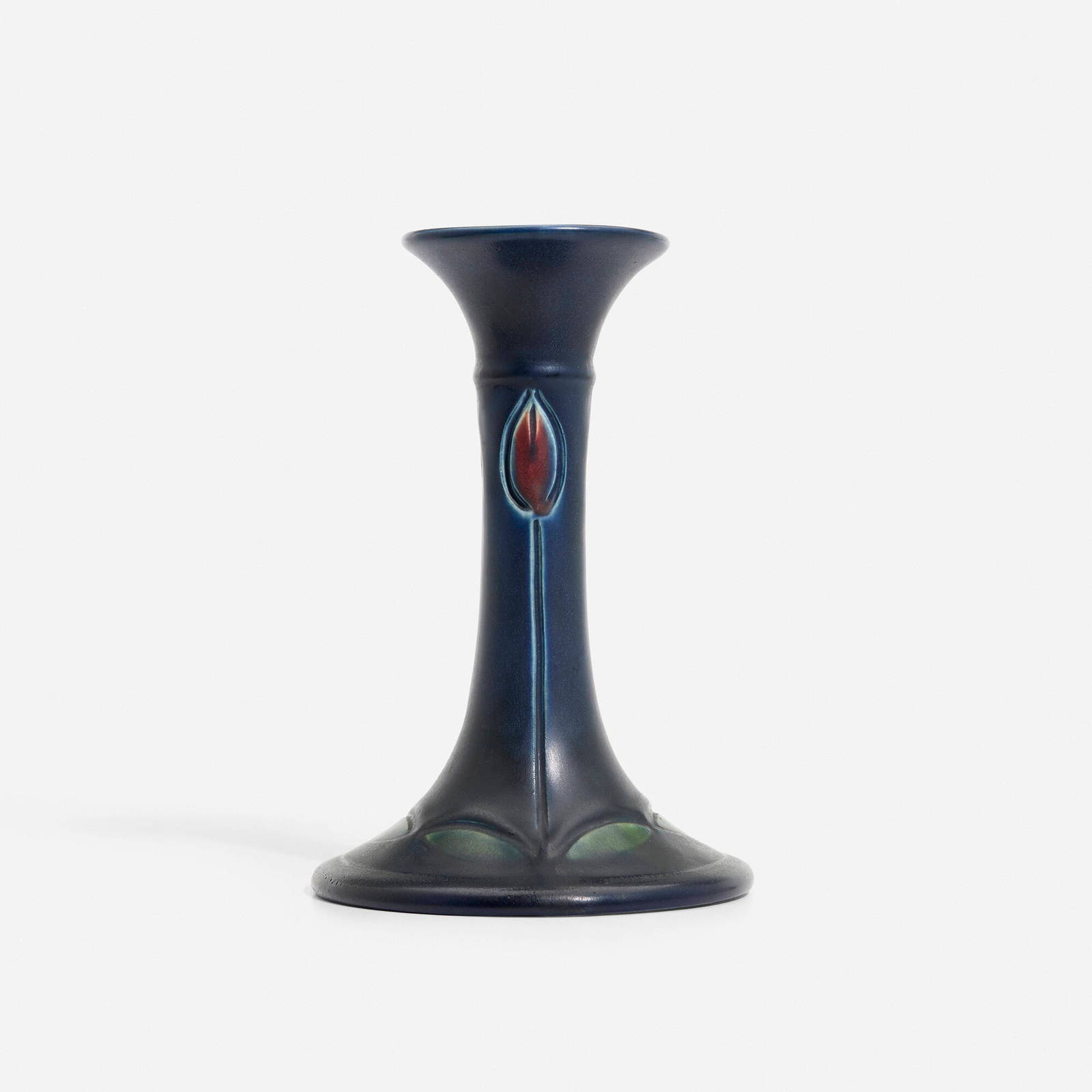 Rose Fechheimer For Rookwood Pottery, Decorated Mat Candlestick With ...