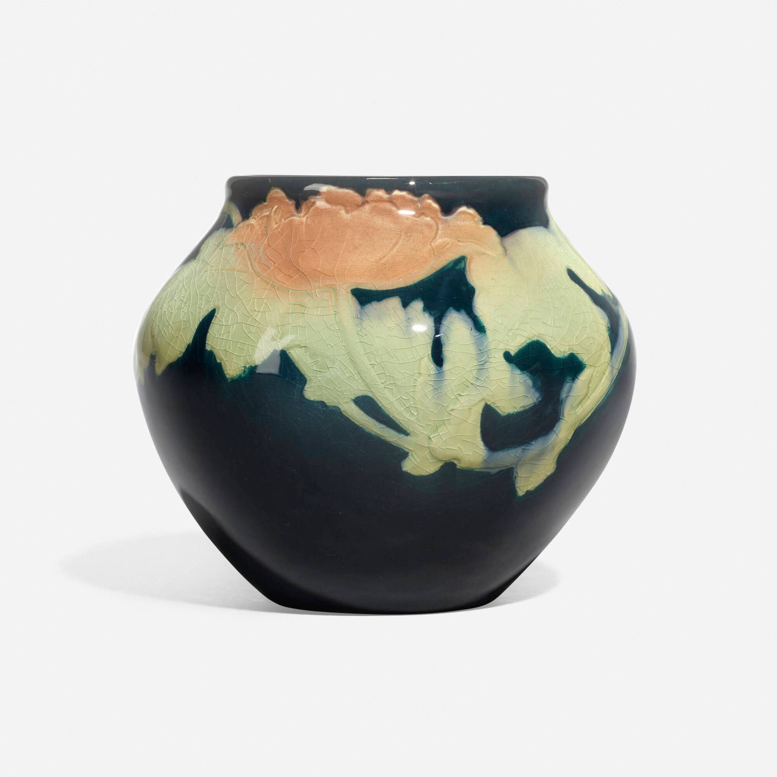 Rose Fechheimer For Rookwood Pottery, Black Iris Glaze Vase With ...