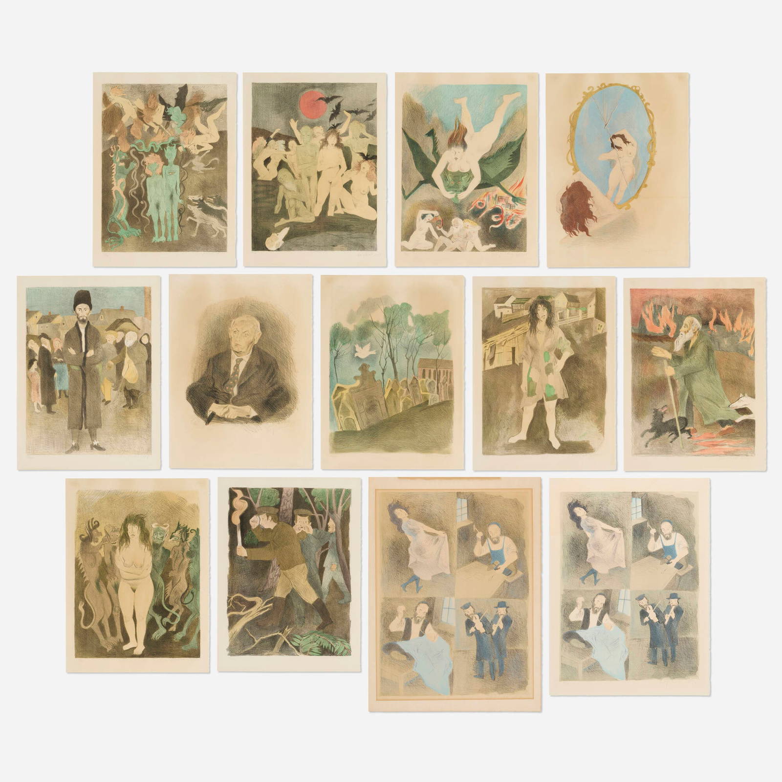 Raphael Soyer, The Mirror: The Gentleman From Cracow Auction