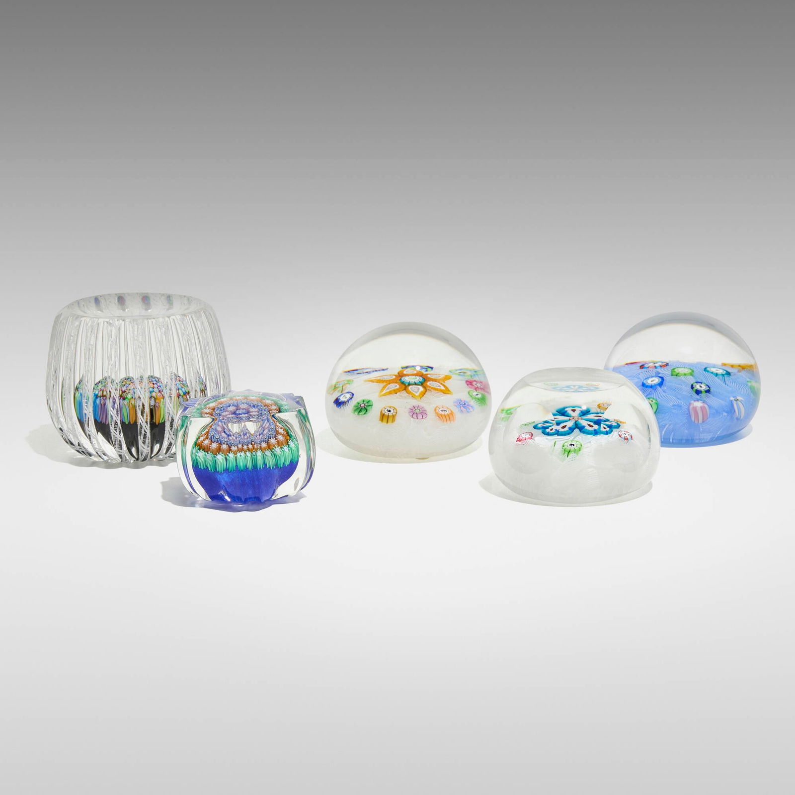Perthshire Paperweights, Collection Of Five Paperweights Auction