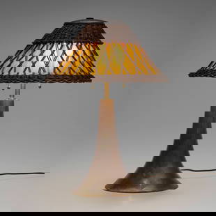 Fulper Pottery For Gustav Stickley, Rare Vasekraft Table Lamp Base ...