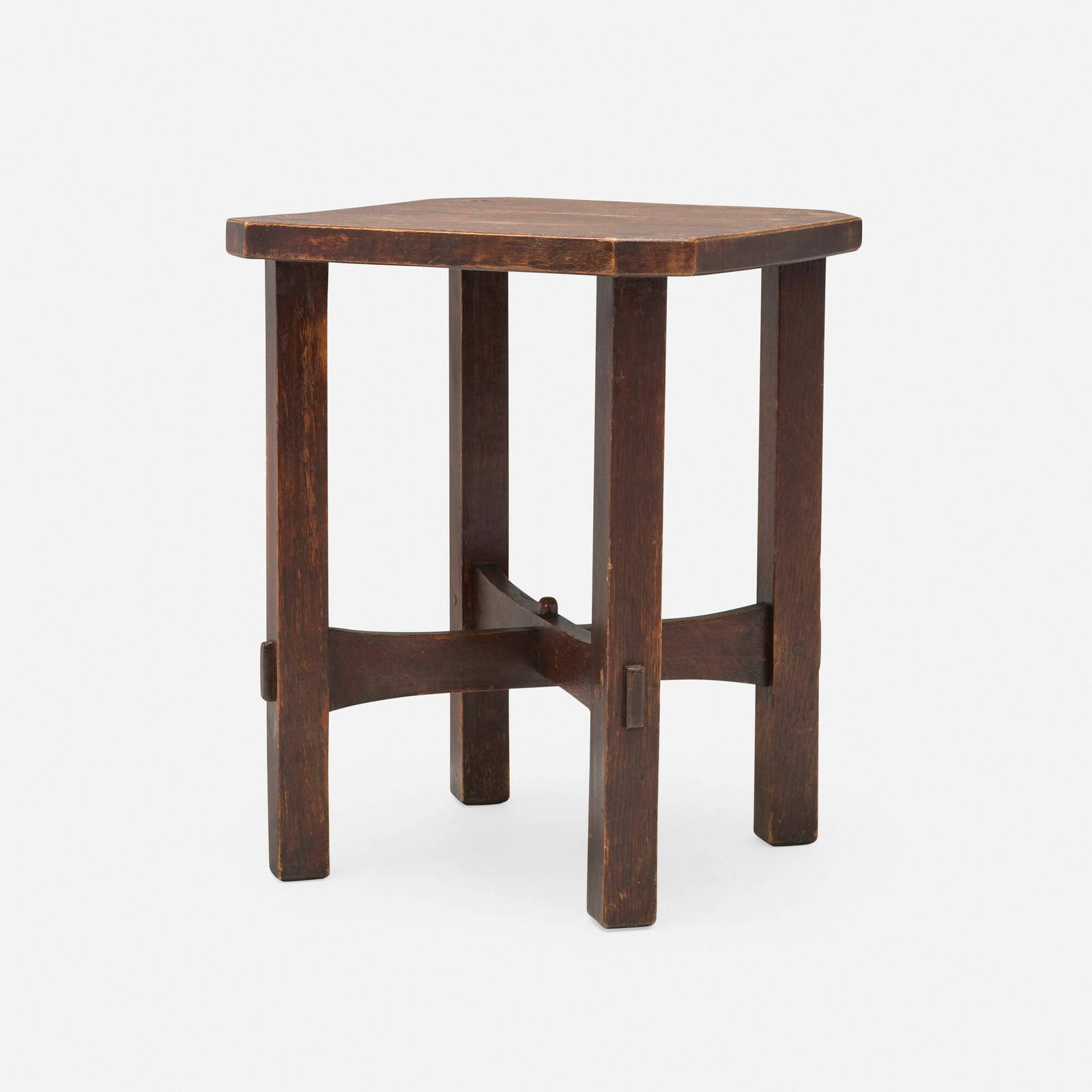 Gustav Stickley, Early Tabouret, Model 52 Auction