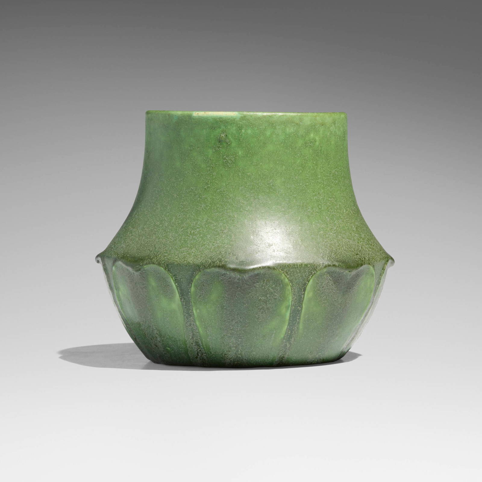 Ruth Erickson For Grueby Faience Company, Vase With Leaves Auction