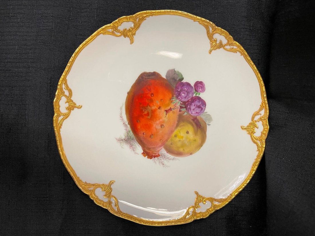Antique Kpm Porcelain Fruit Plate Auction