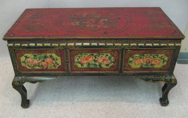 An Early Himalayan Table/cabinet,