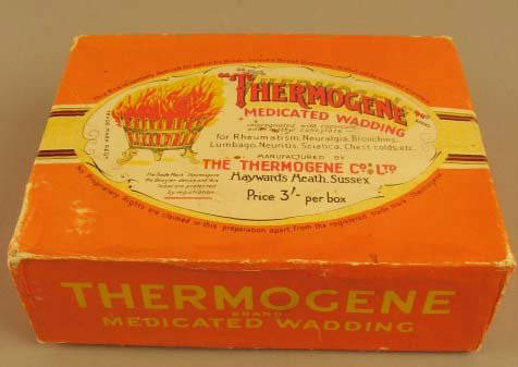 Thermogene Medicated Wadding In Original Package