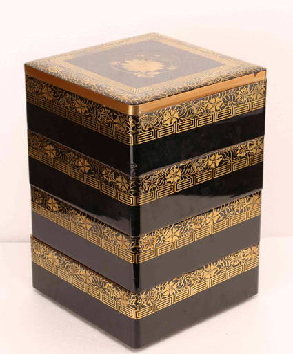 18th Century Lacquer Wood Multi Layer Box