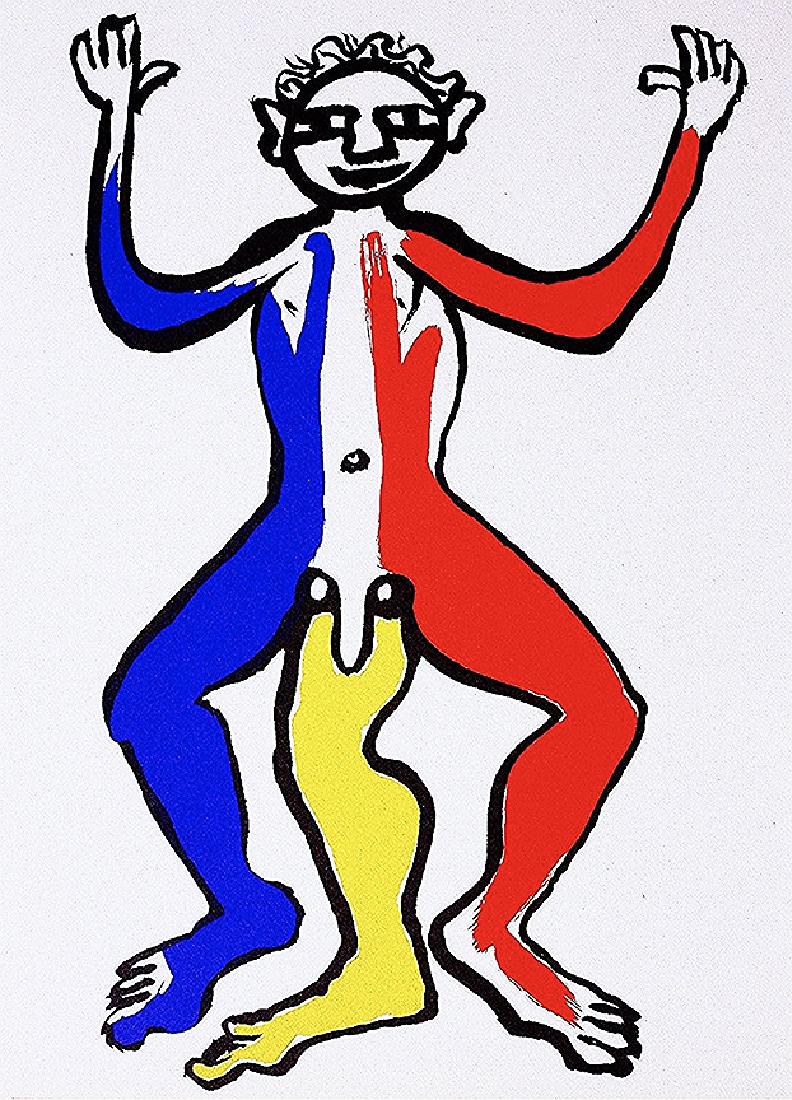 ALEXANDER CALDER - Colorful 'Three-Legged Man'