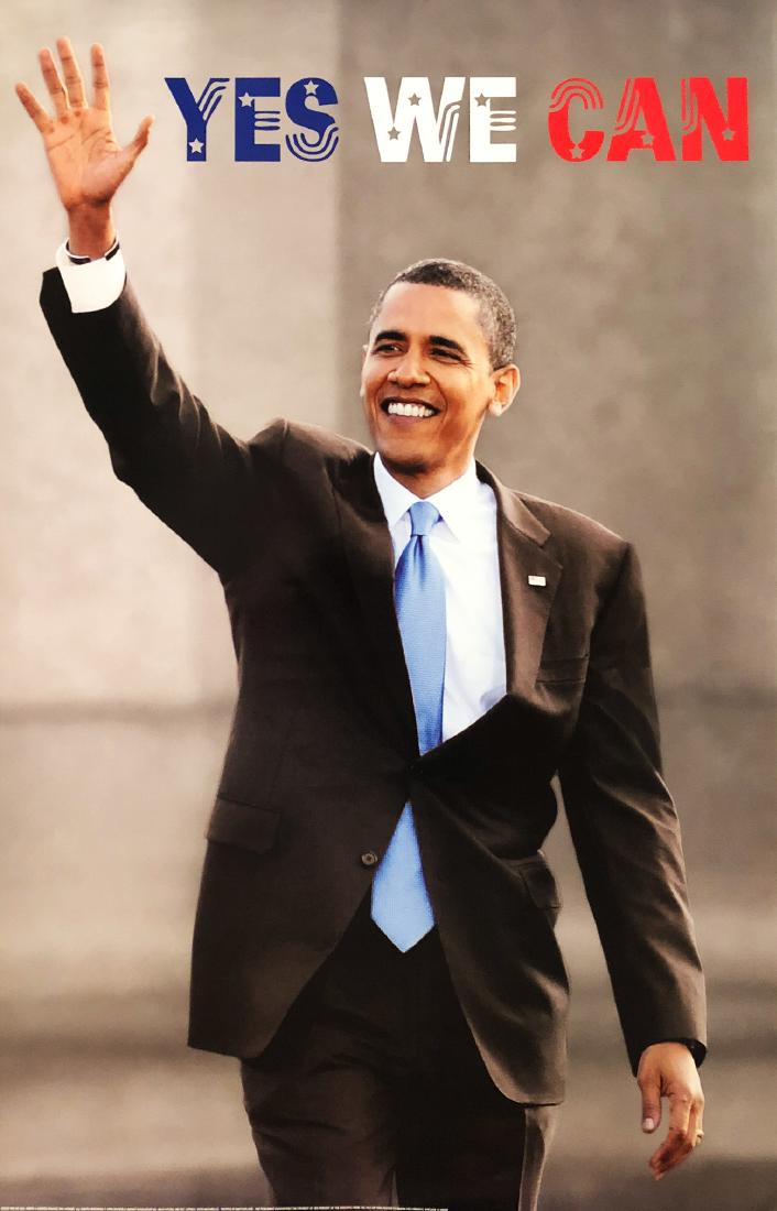 BARACK OBAMA 'Yes We Can' 2008 campaign poster