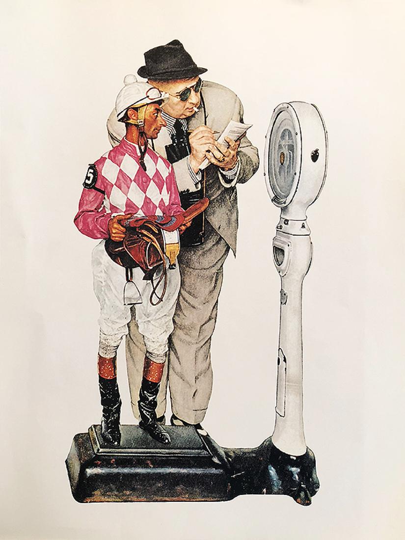 Norman Rockwell Classic 'weight In' Colior Offset