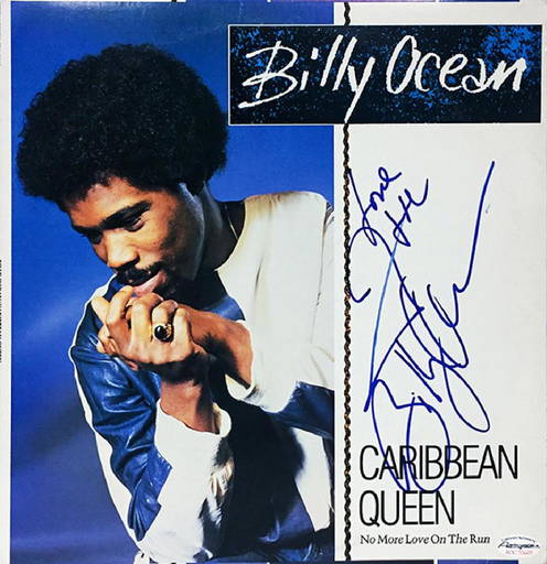 Billy Ocean Classic And Rare Signed "caribbean Queen"