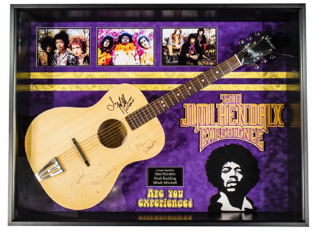 Jimi Hendrix Acoustic Signed and Framed Guitar