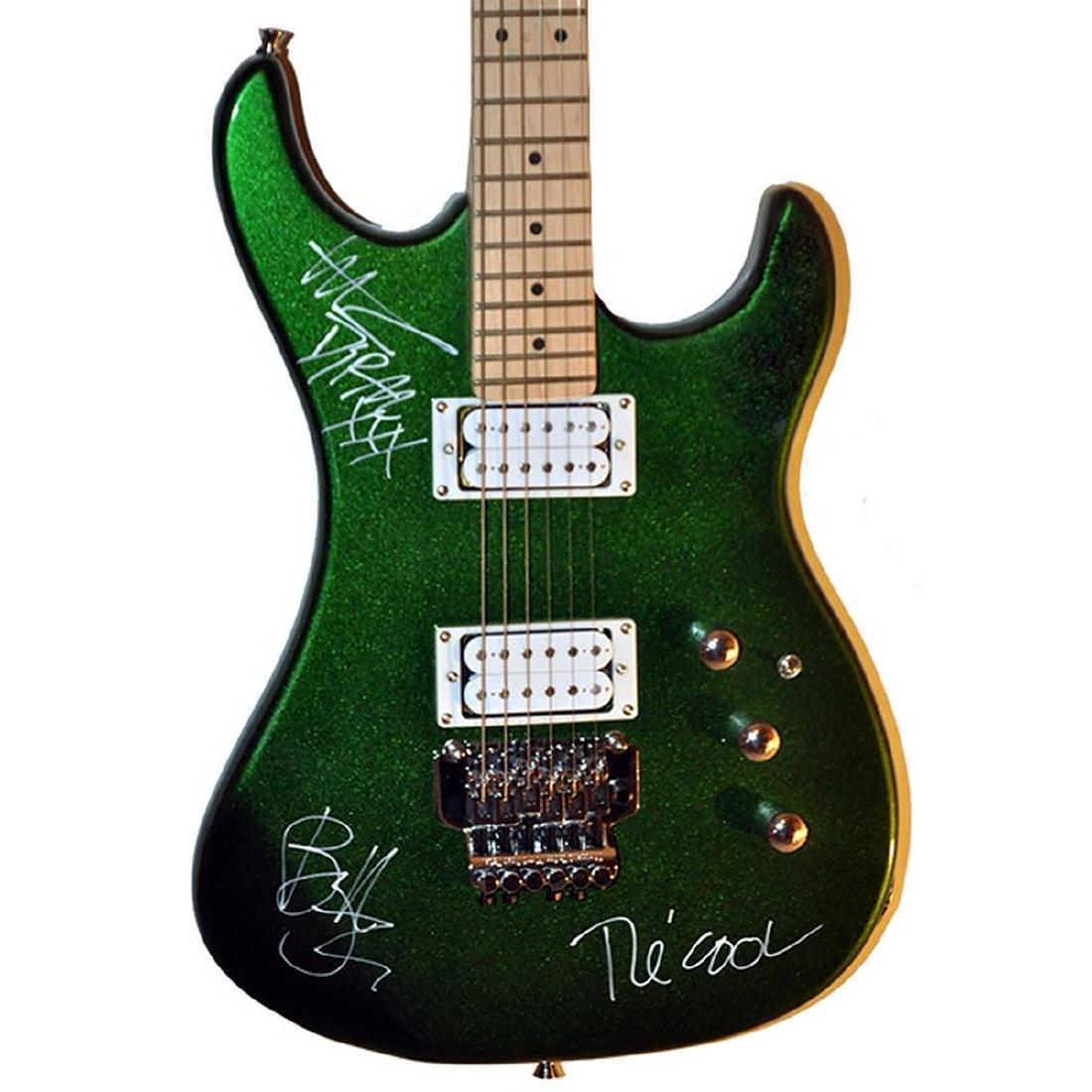 Green Day Signed Guitar