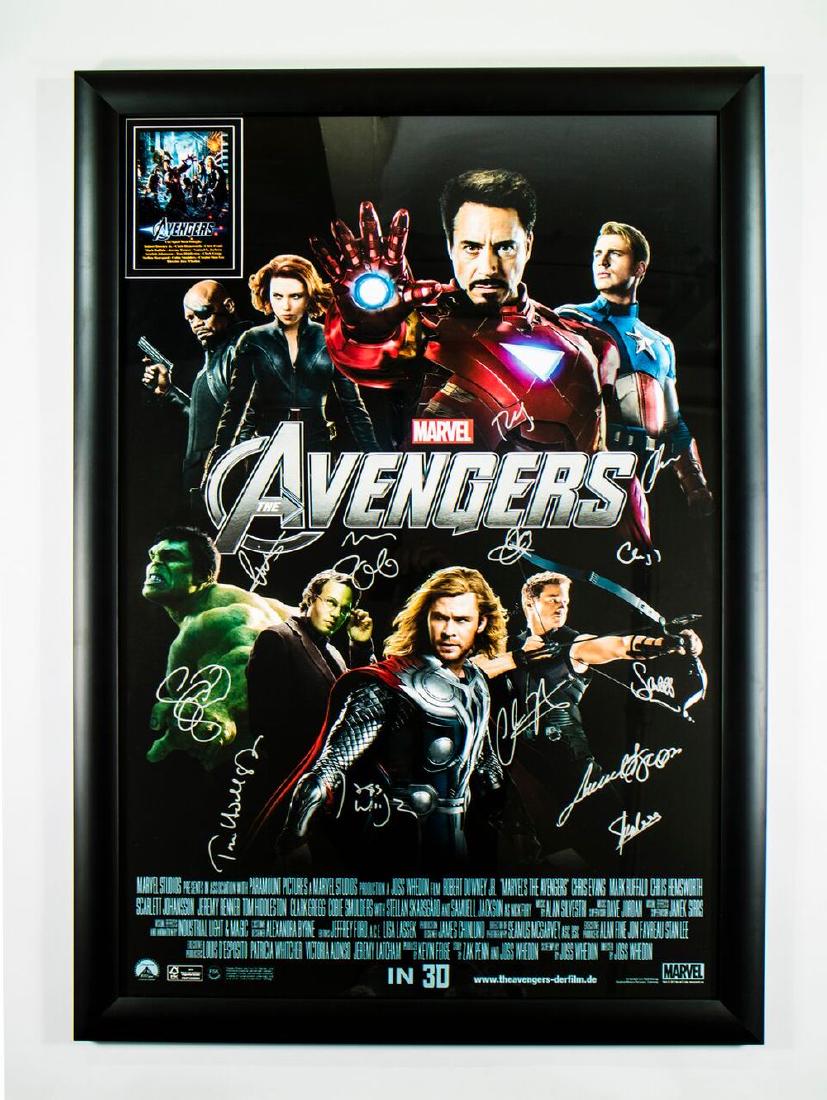 Avengers Signed Movie Poster