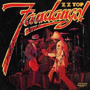 Zz Top Signed Fandango Album