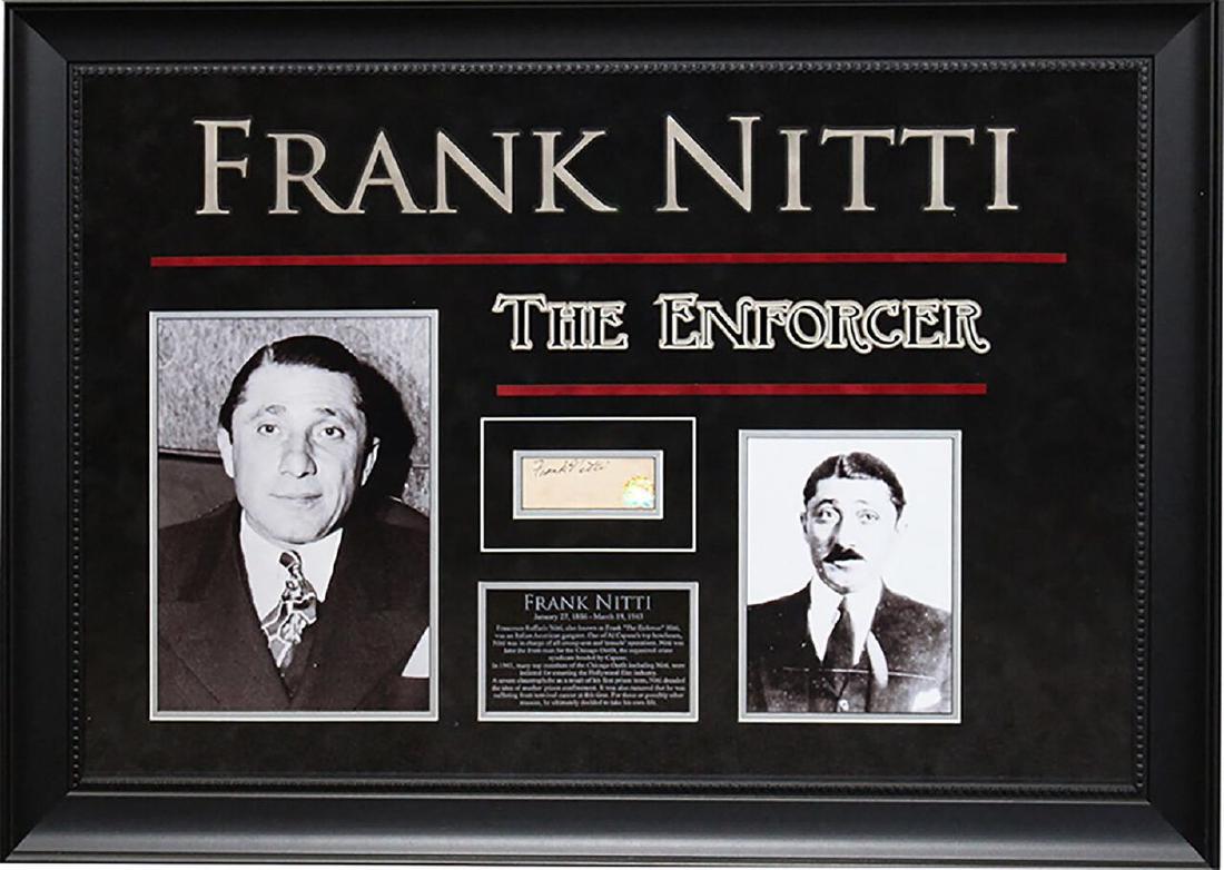 Frank Nitti Autographed Collage