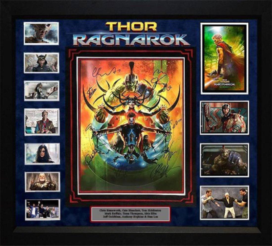 Thor Ragnarok - Cast Signed Poster Collage