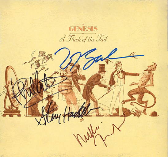 Genesis Signed A Trick Of The Tail Album