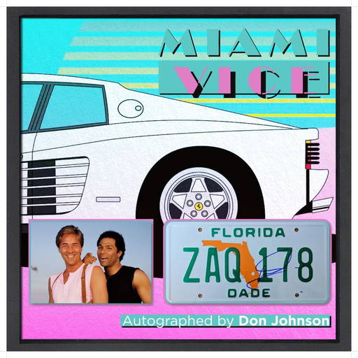 Don Johnson Signed Miami Vice License Plate